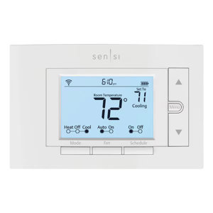 Enjoy Tool Emerson Sensi Built In WiFi Heating and Cooling Push Buttons Smart-Enabled Thermostat ...